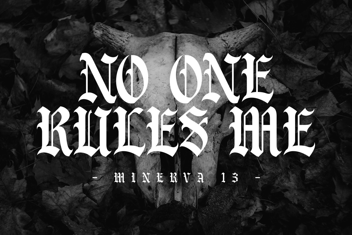 Minerva | Blackletter Font, a Blackletter Font by Muntab_Art