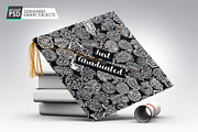 Graduate Cap Customizable PSD Mockup