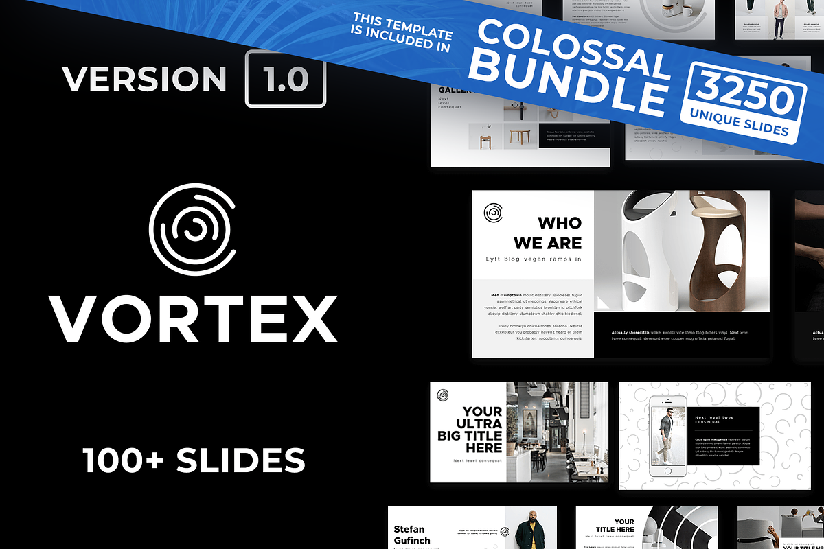 Vortex Powerpoint Template & Slides