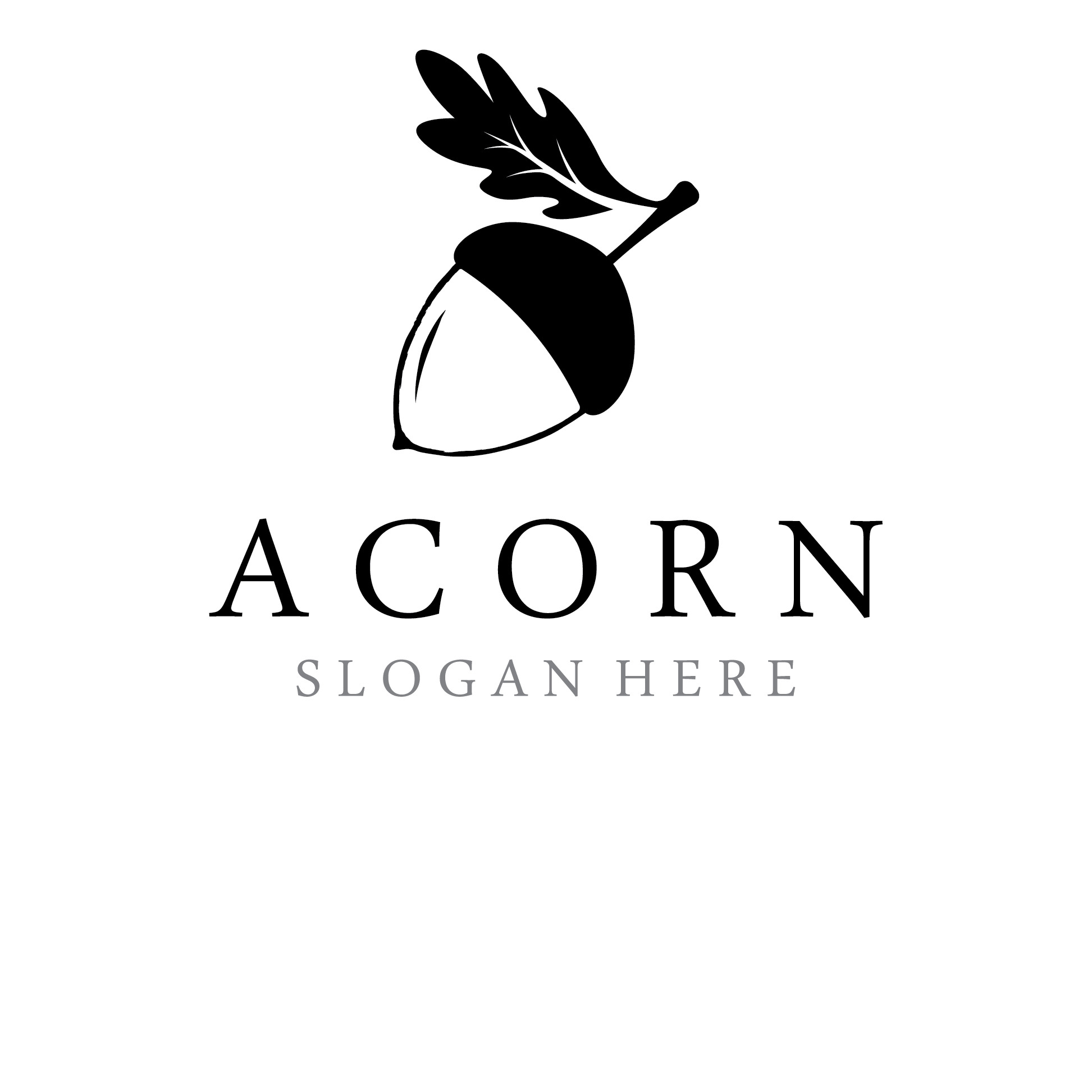 Acorn logo template design, a Branding & Logo Template by LOGOCREATIVE ...