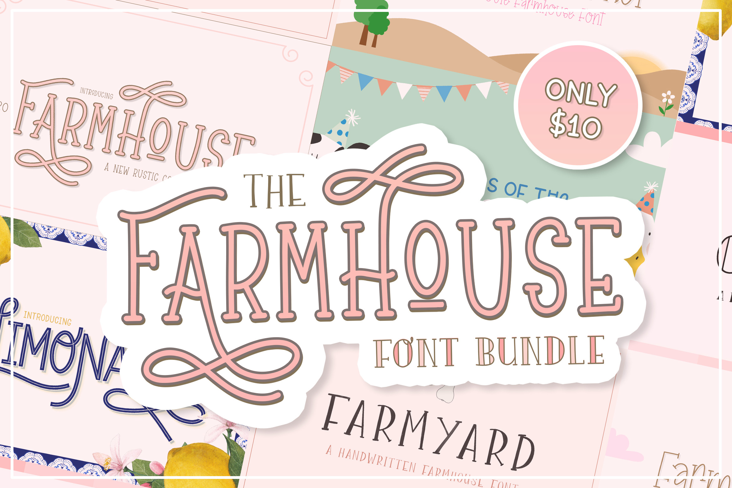 The Farmhouse Font Bundle, a Font by Salt & Pepper Designs | Creative ...