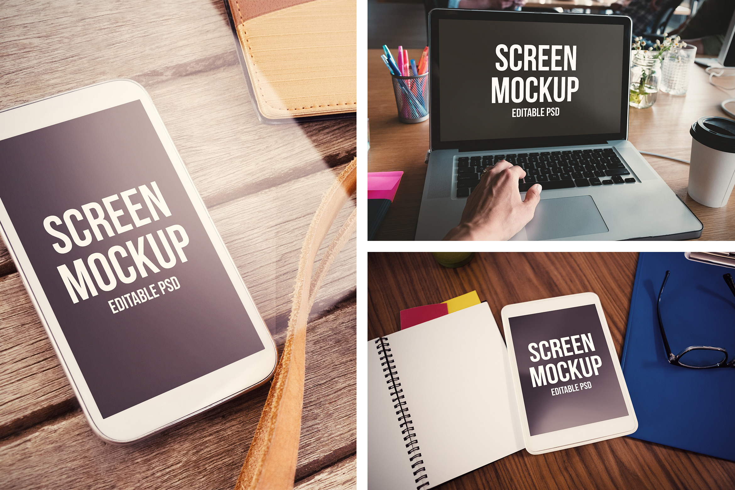 Tablet and Laptop Mockup Set, a Templates & Theme by wavebreak ...