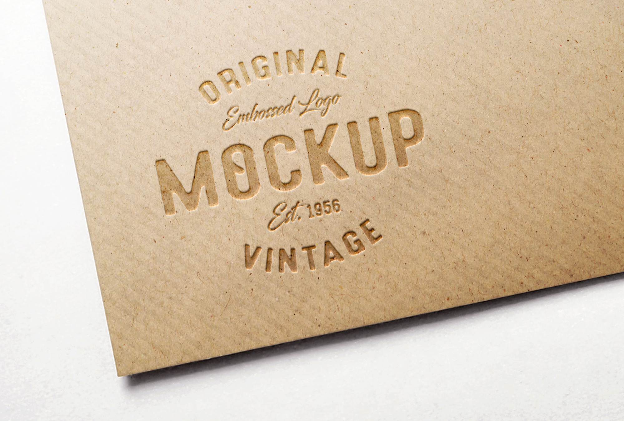 Embossed Vintage Paper Logo Mockup, a Product Mockup by Smart Works