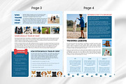 Canva newsletter template for pet dogs