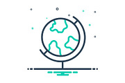 Geographic world mix icon | Icons ~ Creative Market