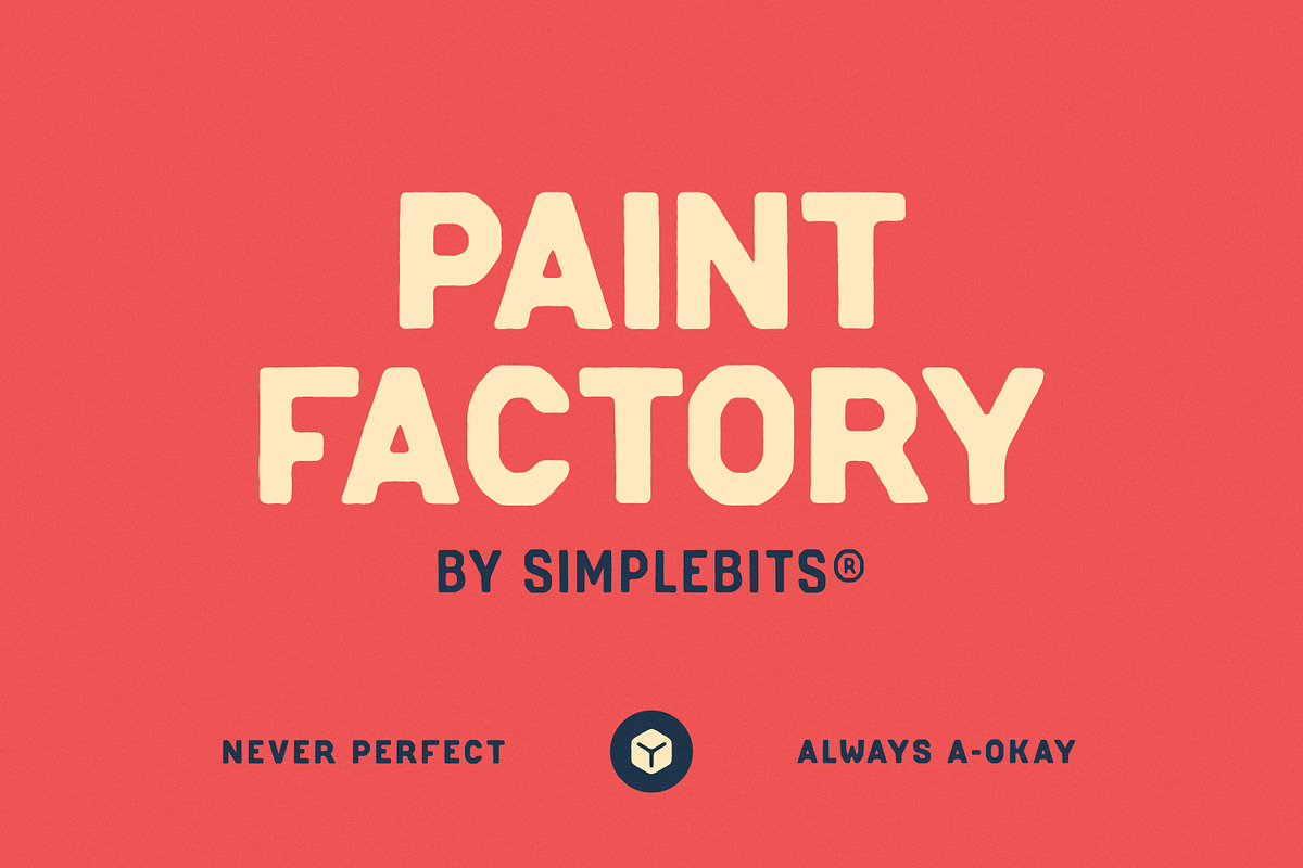 Paint Factory — Vintage letter font, a Sans Serif Font by SimpleBits®