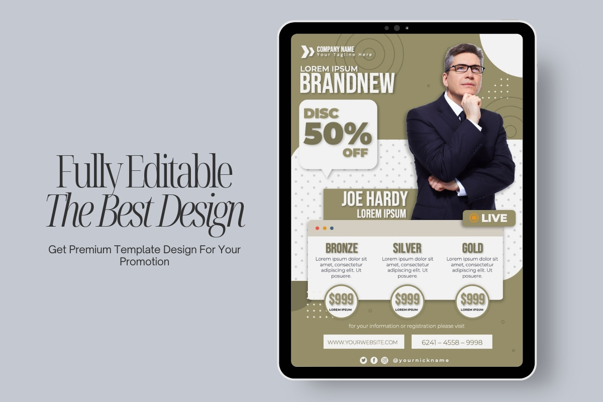 Brand New Flyer Template Design, a Flyer Template by ResumeFabs