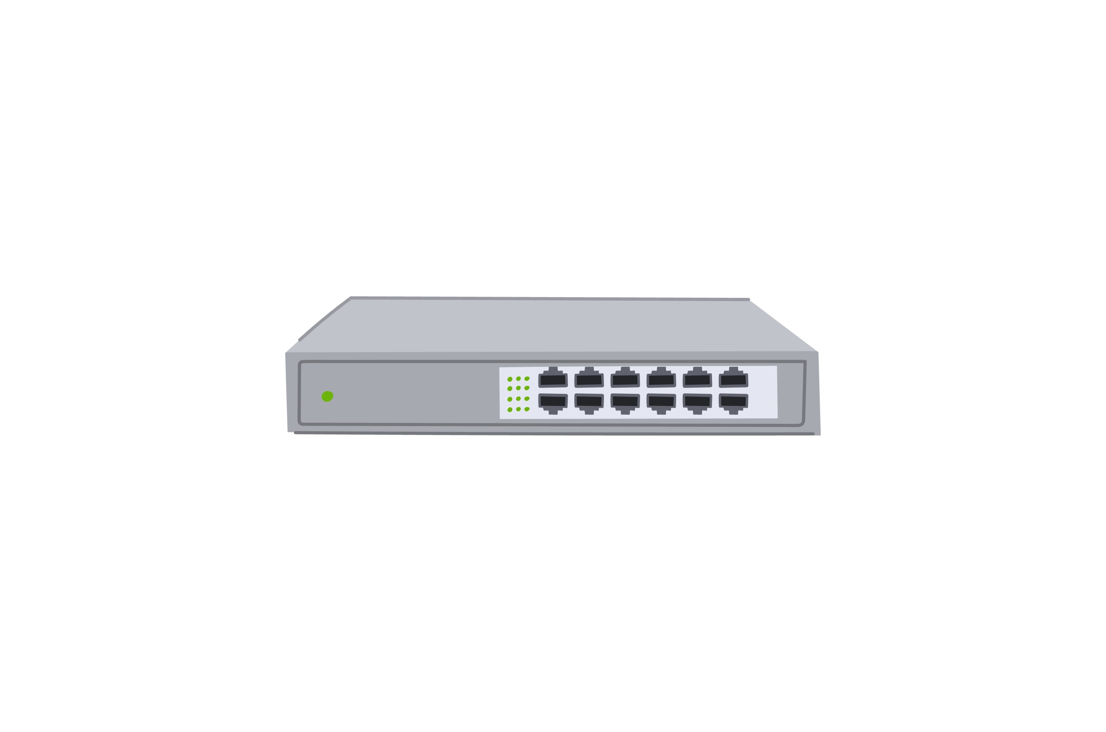 lan network switch cartoon vector | Object Illustrations ~ Creative Market