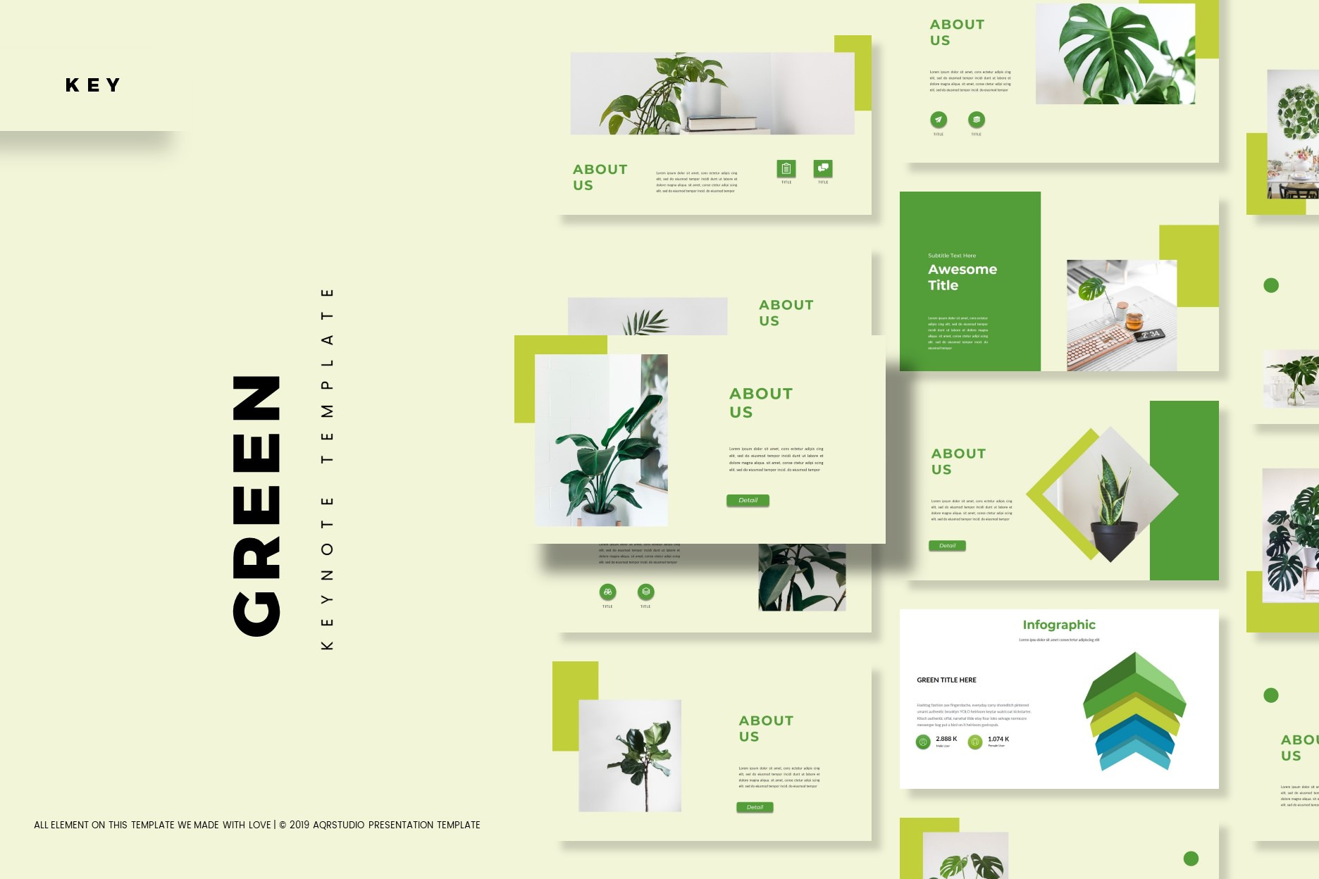 Green - Keynote Template, a Presentation Template by AQR Studio ...