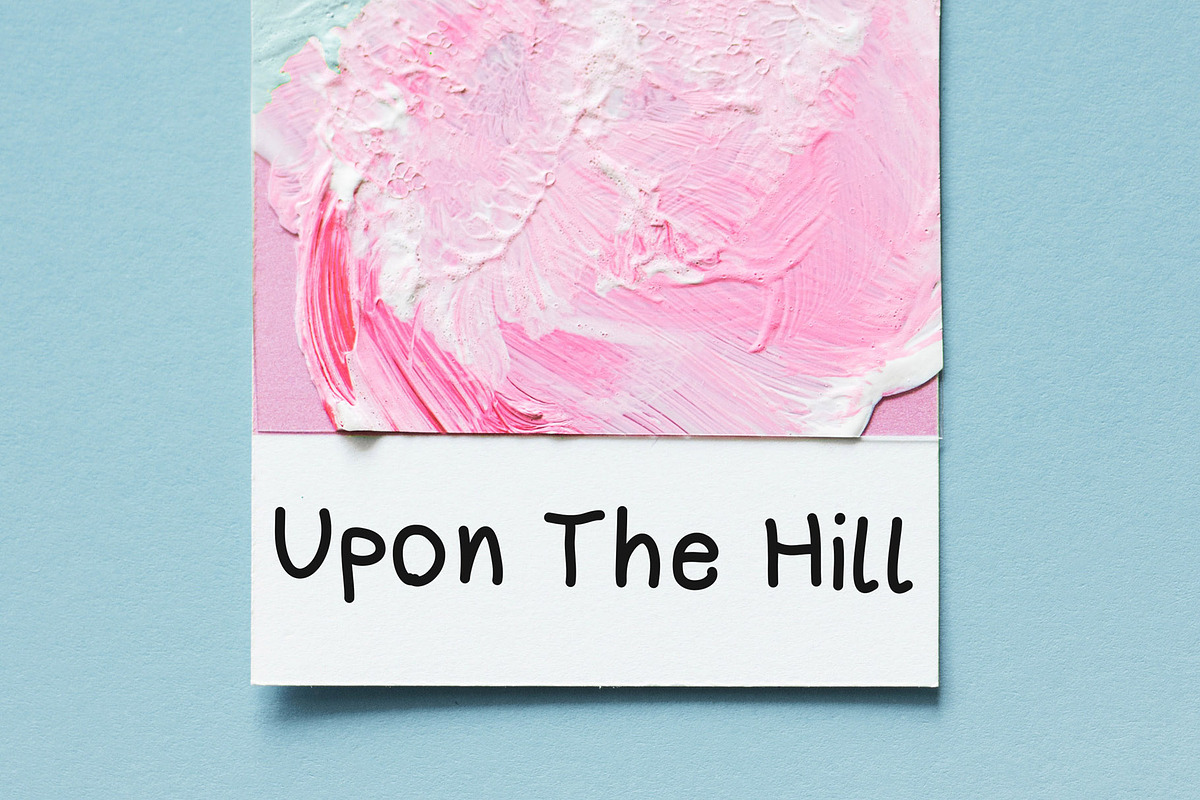 Upon The Hill - A Handwritten Font, a Handwritten Font by TessShearer