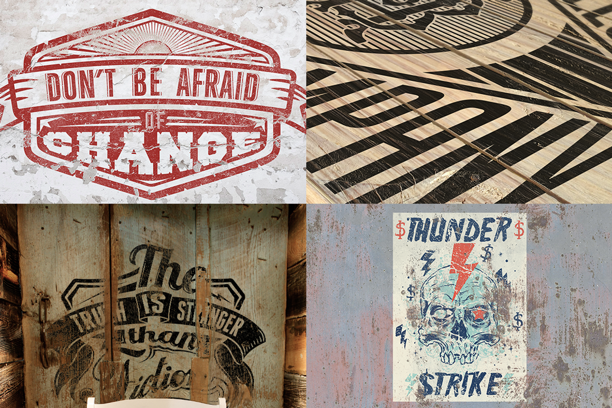 Old Paint Logo Mockups Vol. 1, a Product Mockup by Thundr Co.
