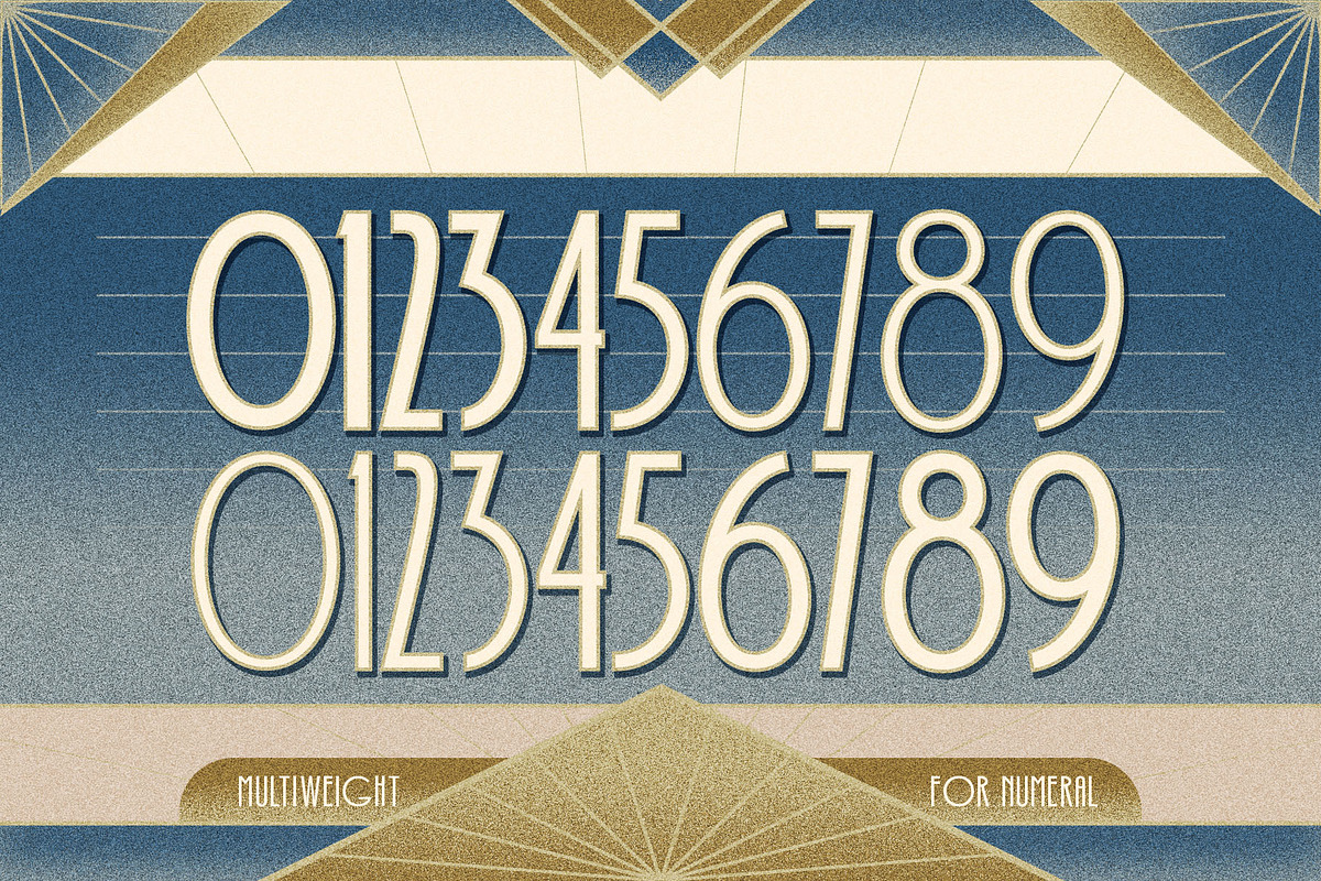 Decondol Art Deco Typeface, a Sans Serif Font by alit design
