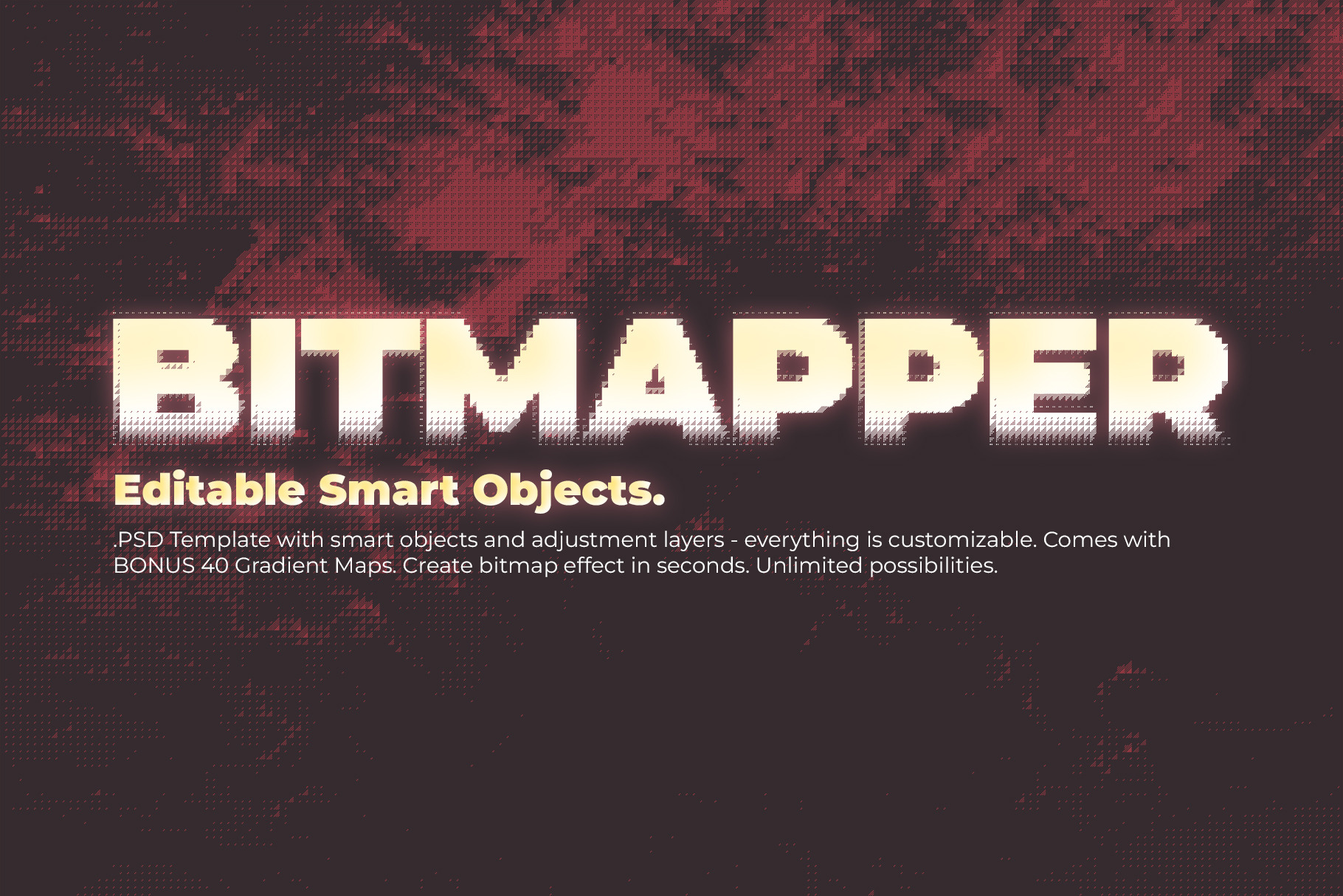 Bitmapper - PSD Template, a Layer Style Add-On by bbymedia.store