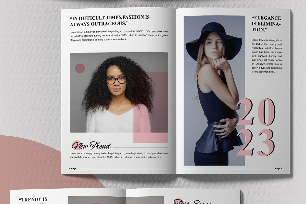 Fashion Magazine Layout Design 2022