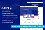 AdPTC - Ad Market PTC HTML Template