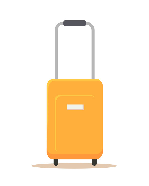 Suitcase Flat Design Icon, a Background Graphic by robuart