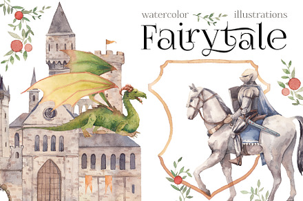 Watercolor Medieval Clipart | Illustrations ~ Creative Market