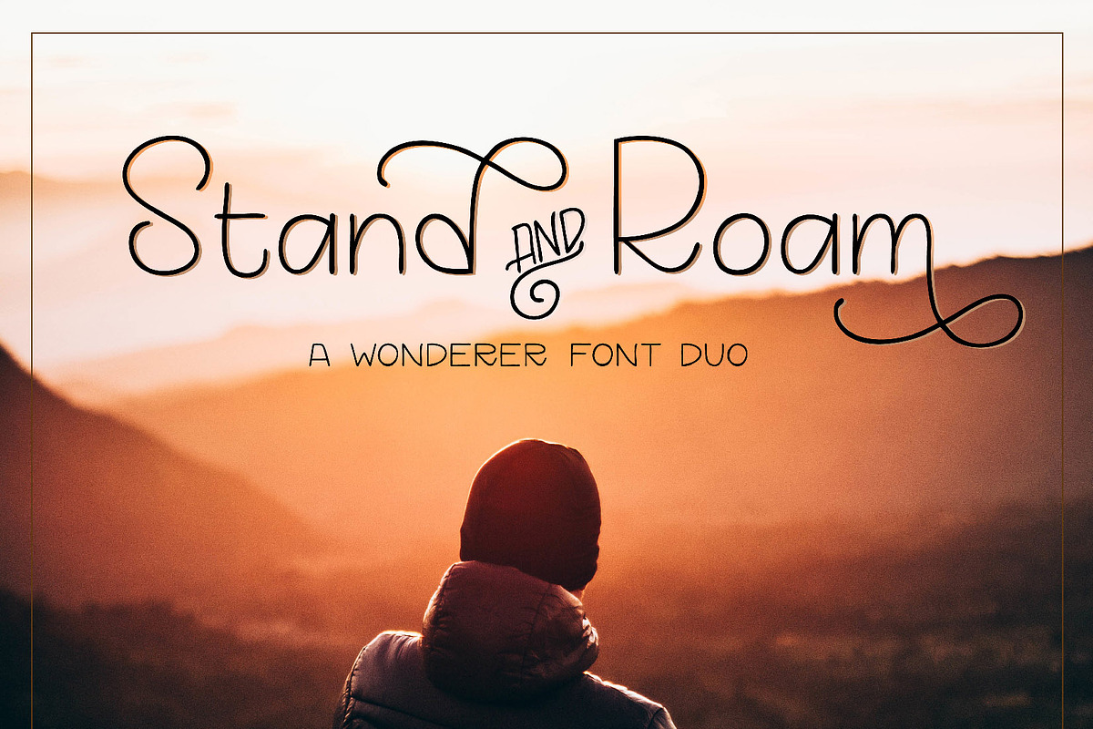 Stand and Roam font duo, a Sans Serif Font by HowJoyful