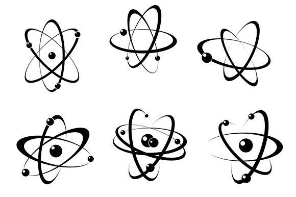 Atom elements and symbols, a Graphic by Vector Tradition