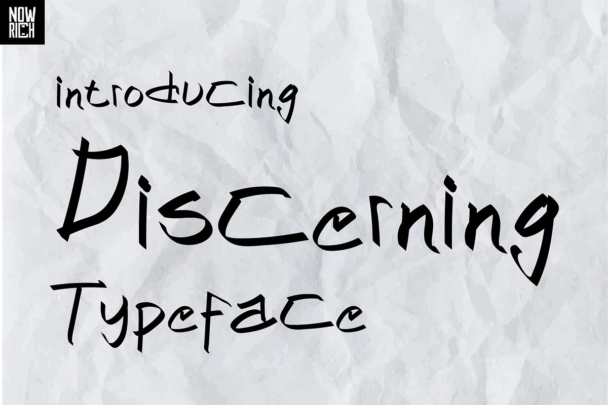 Discerning Typeface