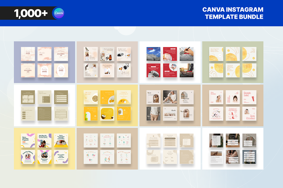 1000+ Canva Instagram Template, a Social Media Template by peterdraw