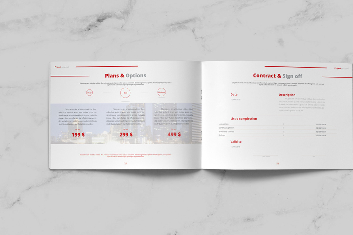 Project Proposal Landscape, a Stationery Template by Kahuna Design