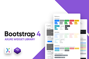 Axure Bootstrap 4 Widget Library, an UI Kit Template by Axure Themes