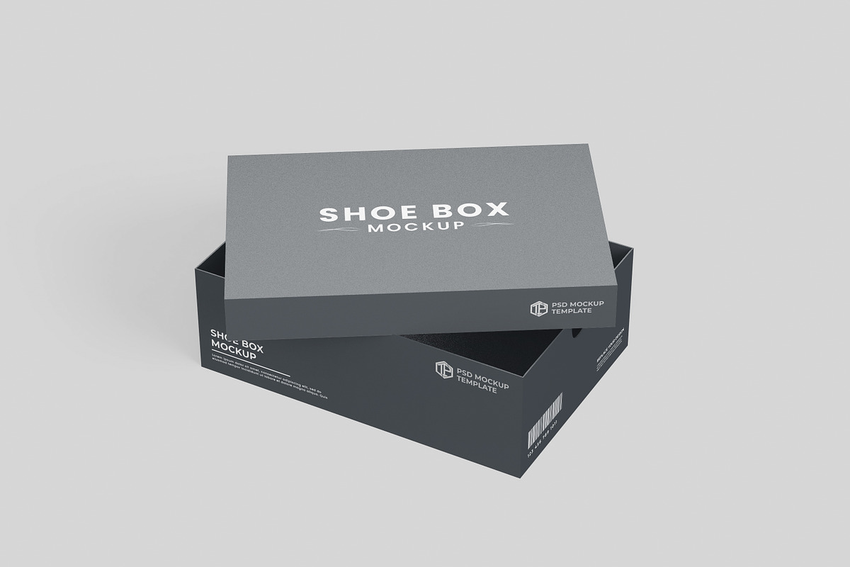 Shoe Box Mockup, a Packaging Mockup by tiyasprabawa