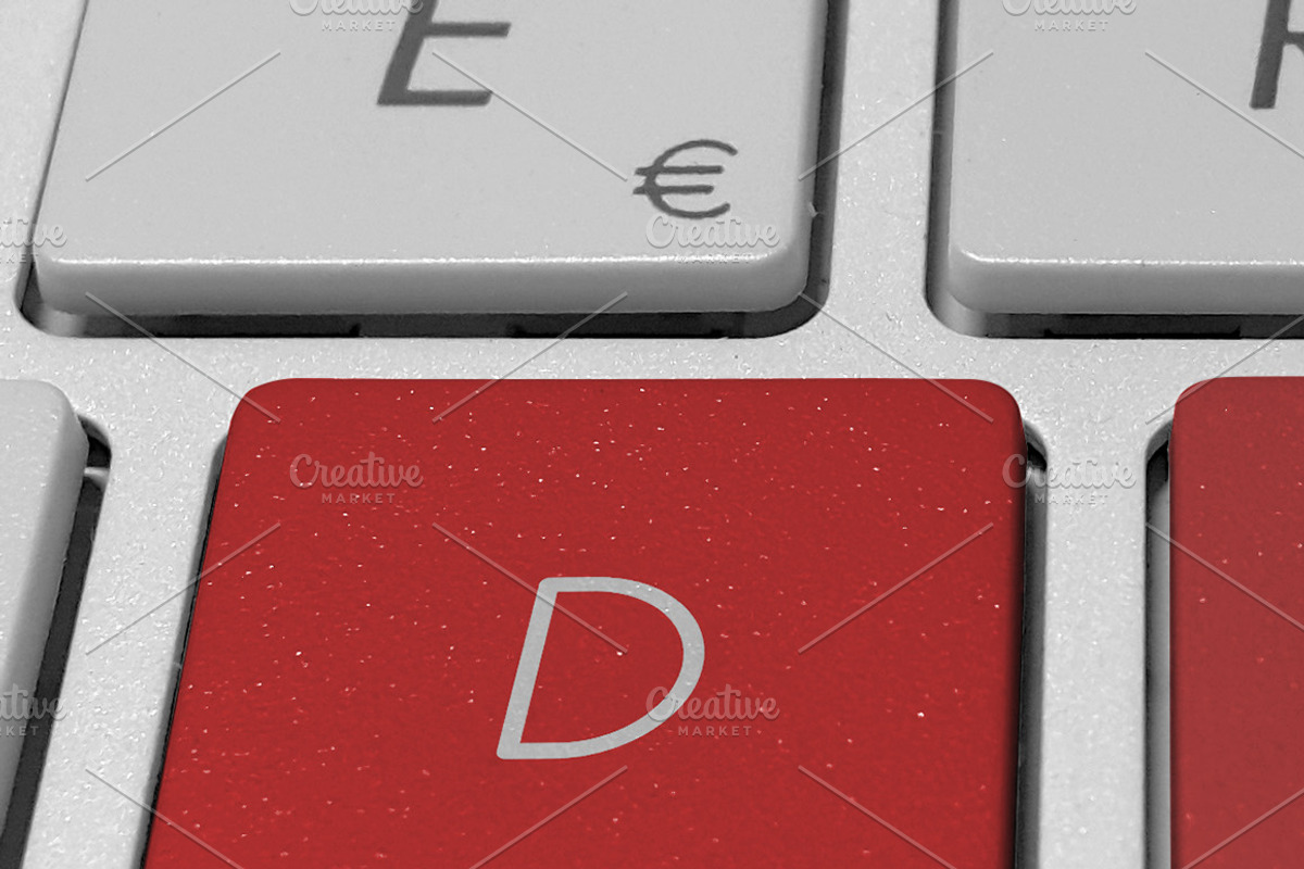 Custom Key on Keyboard Mockups, a Books & Magazine Mockup by ...
