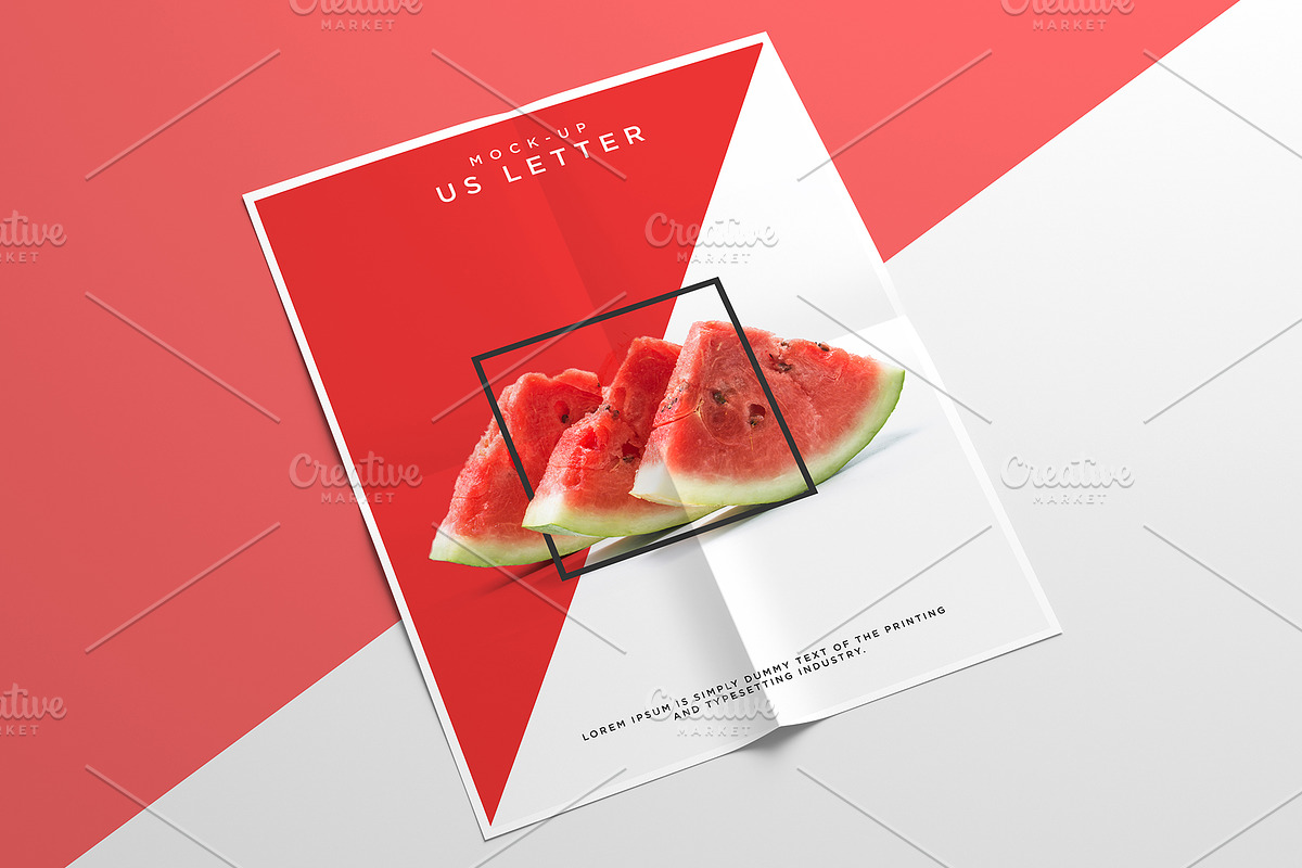 Us Letter Flyer Mockup, a Print Template by AlkStudio | Creative Market