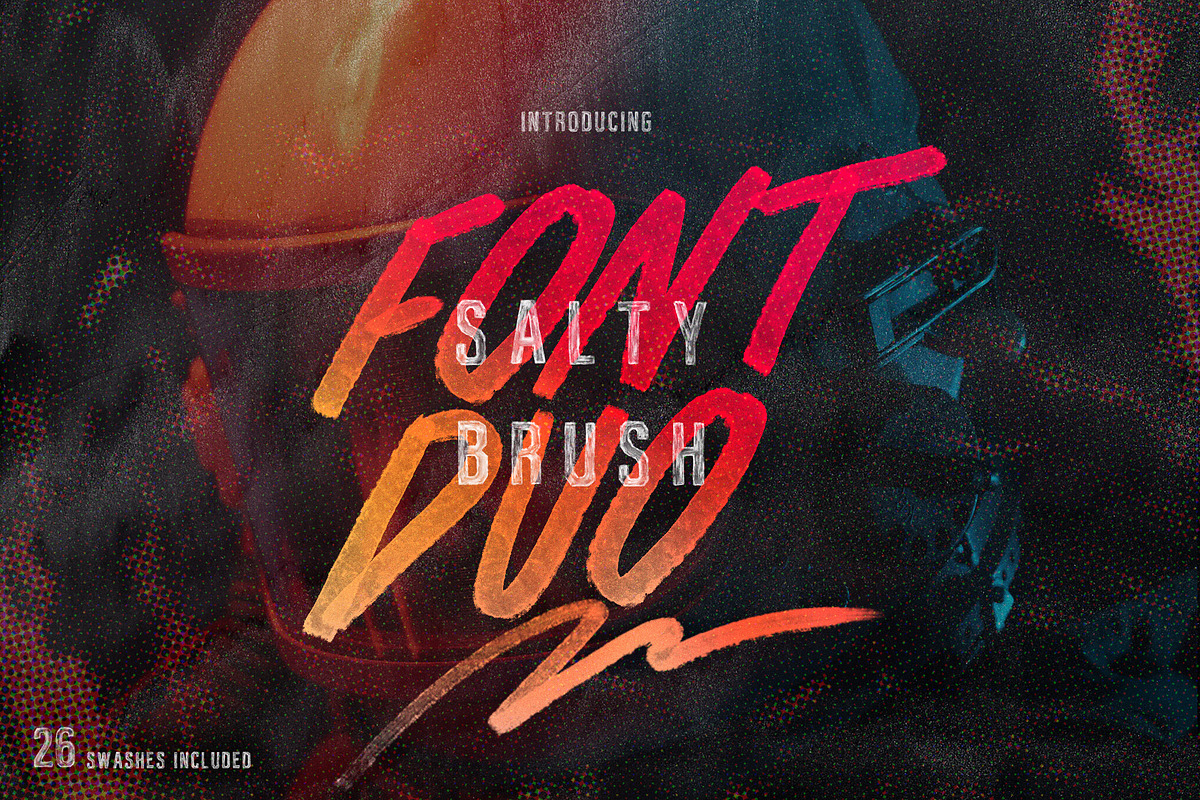 Salty Brush - SVG Font Duo, a Script Font by Visual Blends
