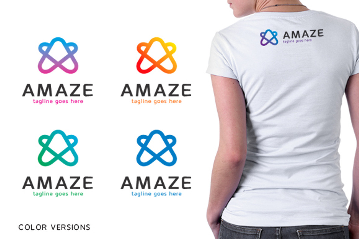 Amaze Letter A Logo Template, a Branding & Logo Template by gunaonedesign