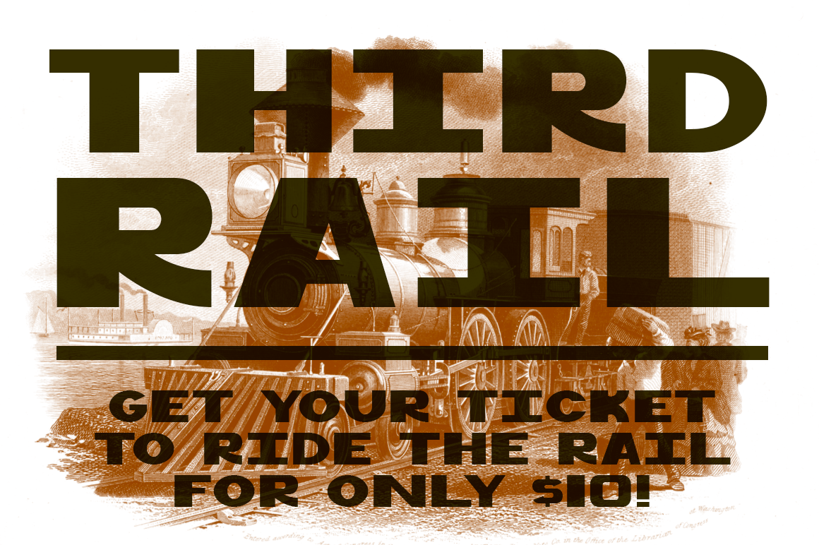 Third Rail, a Sans Serif Font by Andrew Hochradel