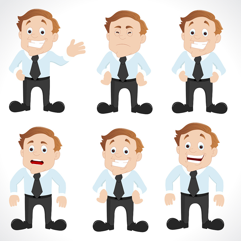 Office Employee Characters Vectors, a Work Illustration by TrueMitra ...