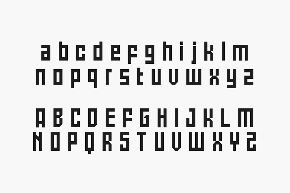 Battlefly Modern Boxy Font, a Font by Dicubit