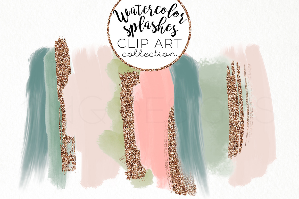 Paint Stroke Clip Art Set, an Object Graphic by TWG Designs