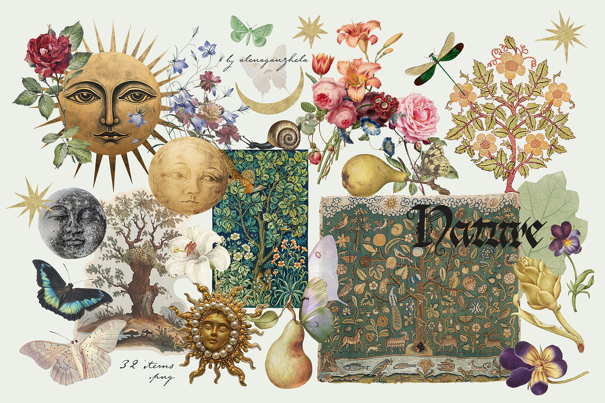 MEDIEVAL FANTASY - Scrapbooking Set, an Object Graphic by alenaganzhela