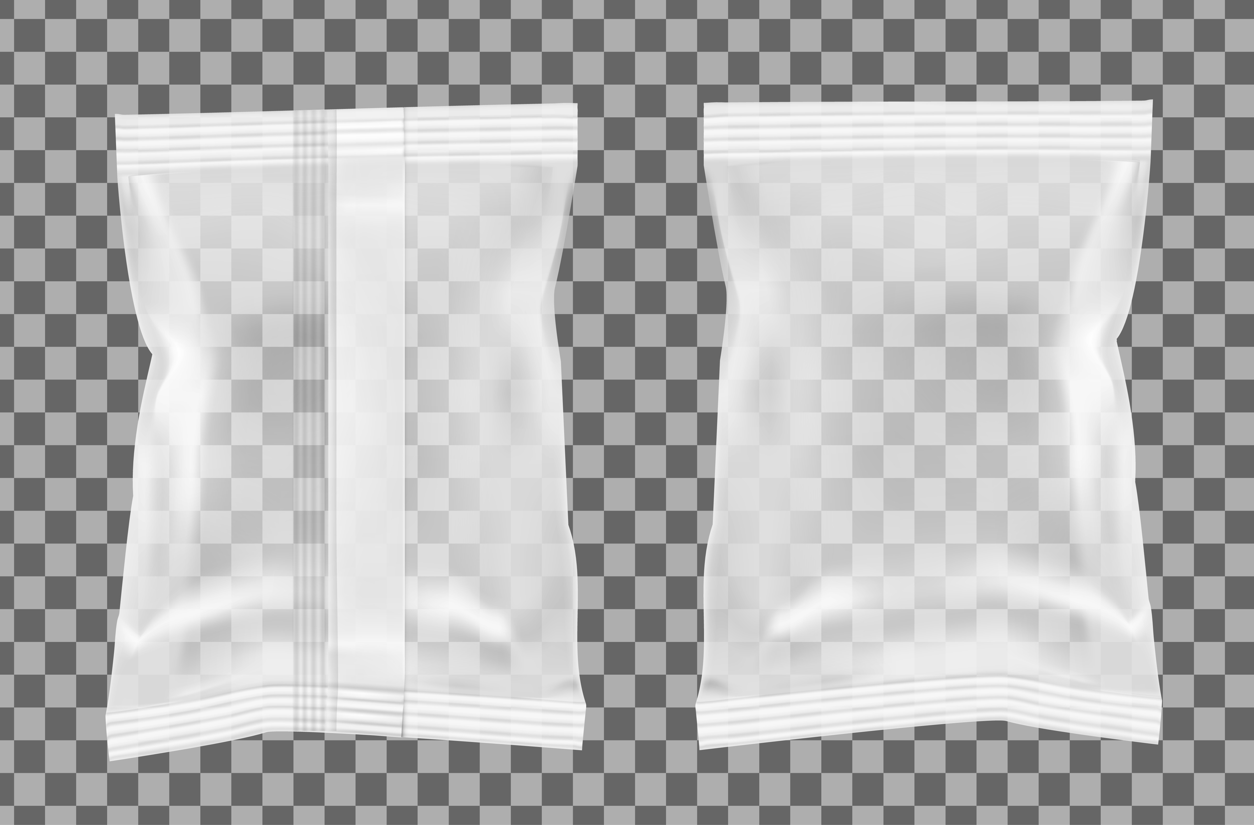 Transparent packaging for chips, a Merchandise Mockup by Kseniia ...