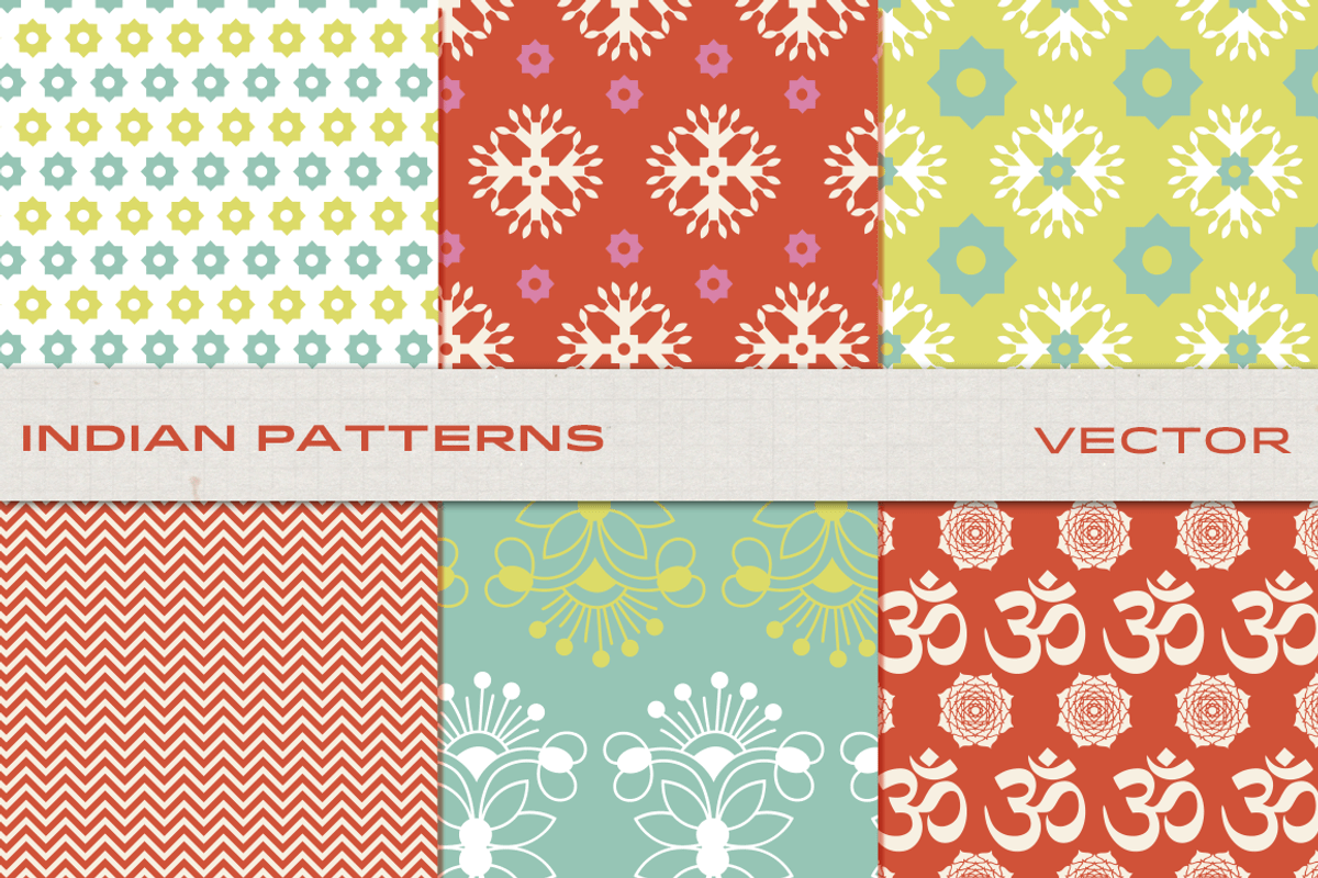Indian Patterns, a Pattern Graphic by LuOtero