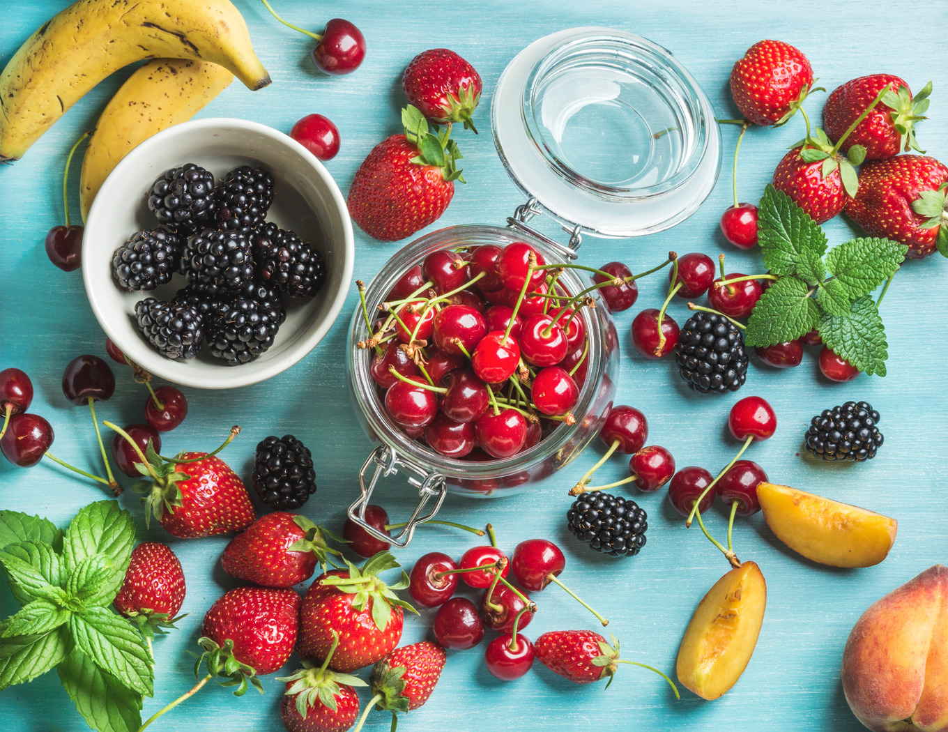 Healthy summer fruit variety containing fresh, summer, and background ...