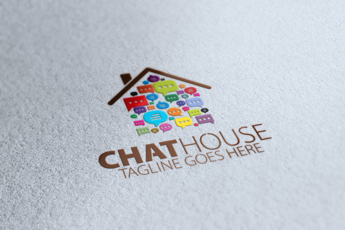 Chat House Logo, a Branding & Logo Template by essegraphic