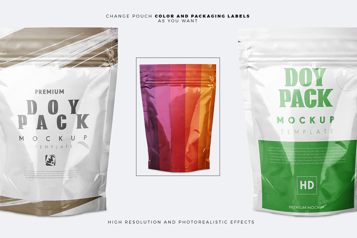 Doypack Pouch Mock Up, a Packaging Mockup by Designertale