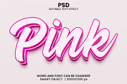 Pink 3d Editable Psd Text Effect, a Layer Style Add-On by bdrobin