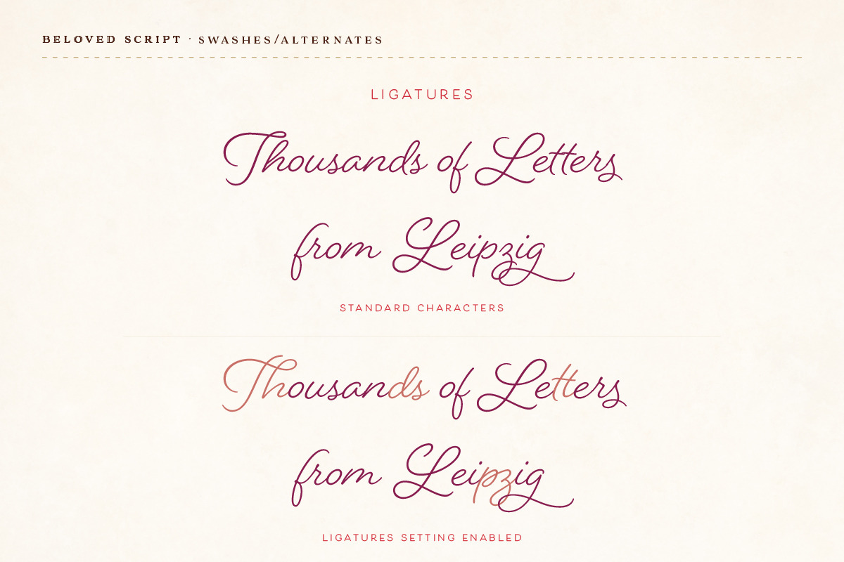 Beloved Script Bold, a Script Font by Laura Worthington