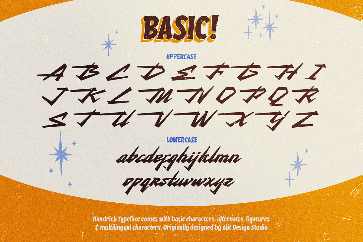 Handrich Typeface, a Script Font by alit design