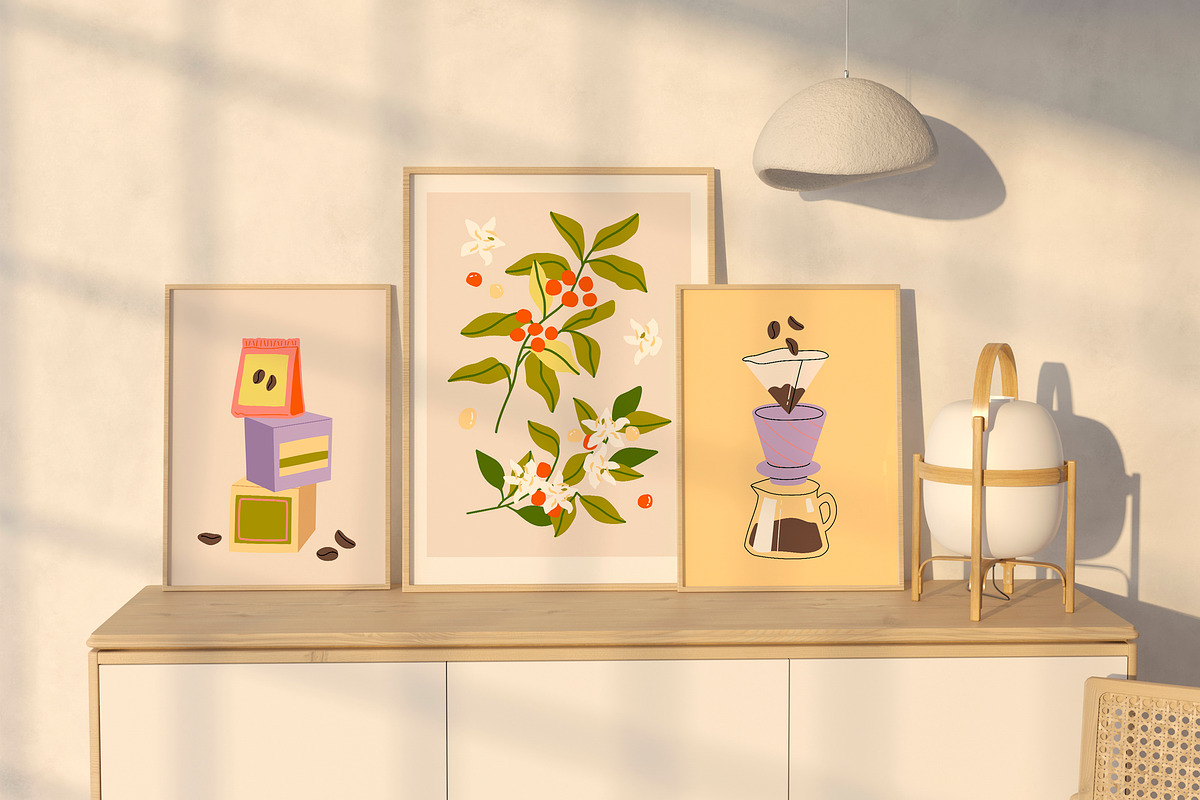 Specialty Coffee collection, a Food Illustration by Volha Studio ...