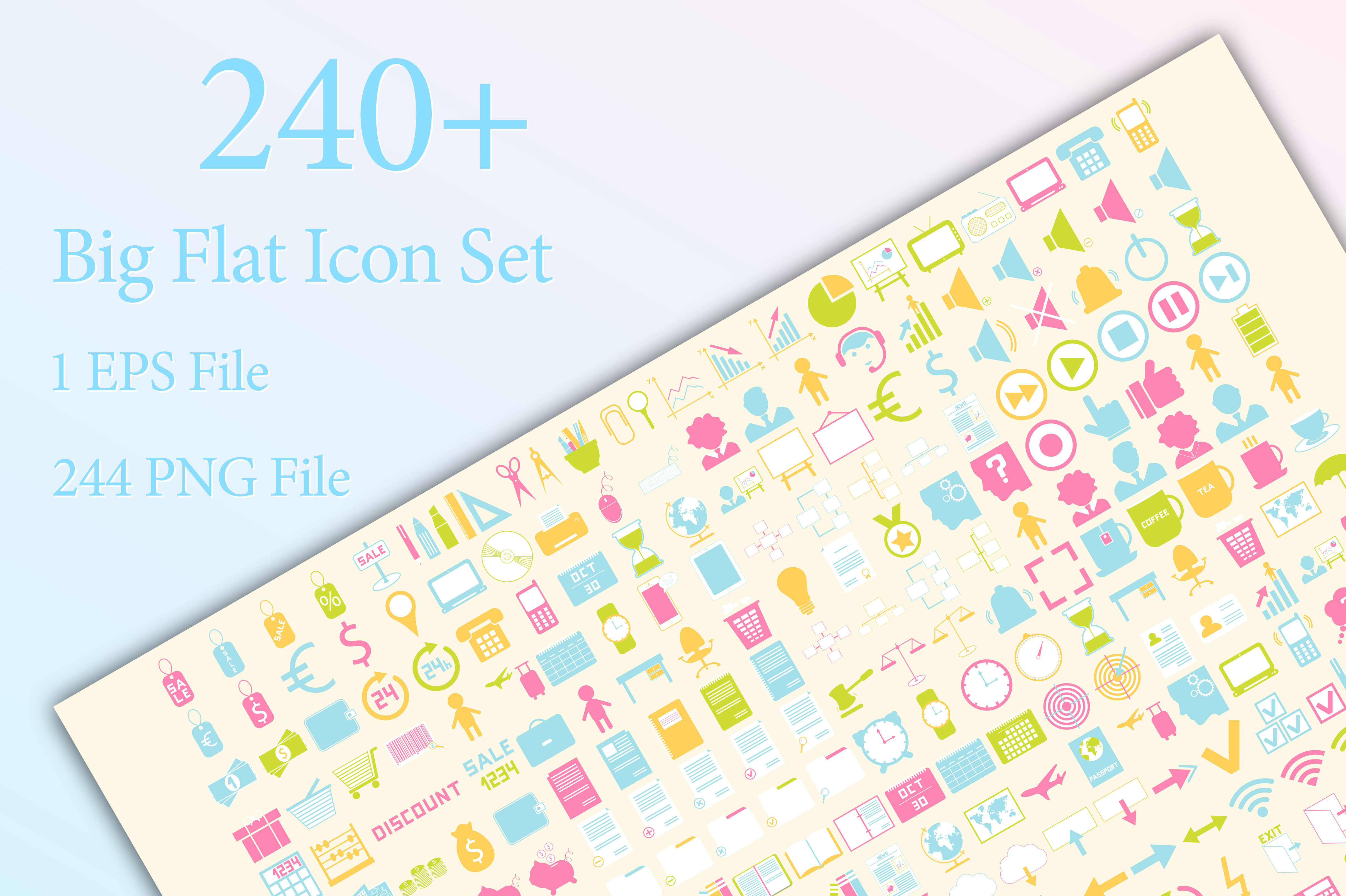 240+ Flat Icons, an Icon by My Sweet Dreams
