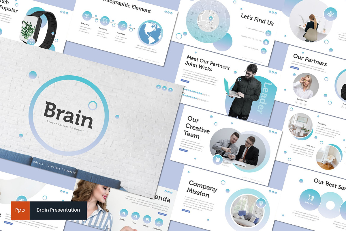 Brain - Powerpoint Template, a Presentation Template by inspirasign