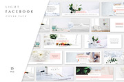 Light Facebook Cover Pack, a Social Media Template by Swiss_cube