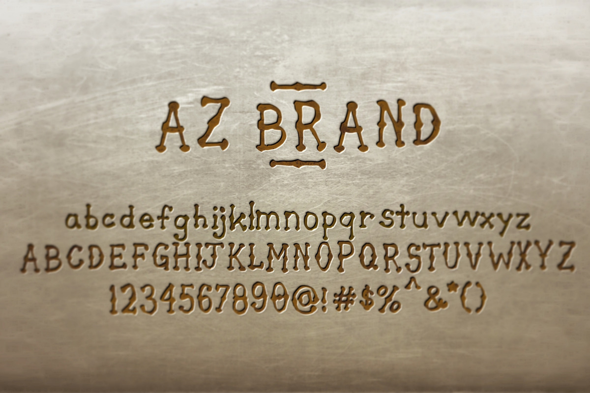 AZ Brand Opentype Font, a Sans Serif Font by Artistofdesign | Creative ...